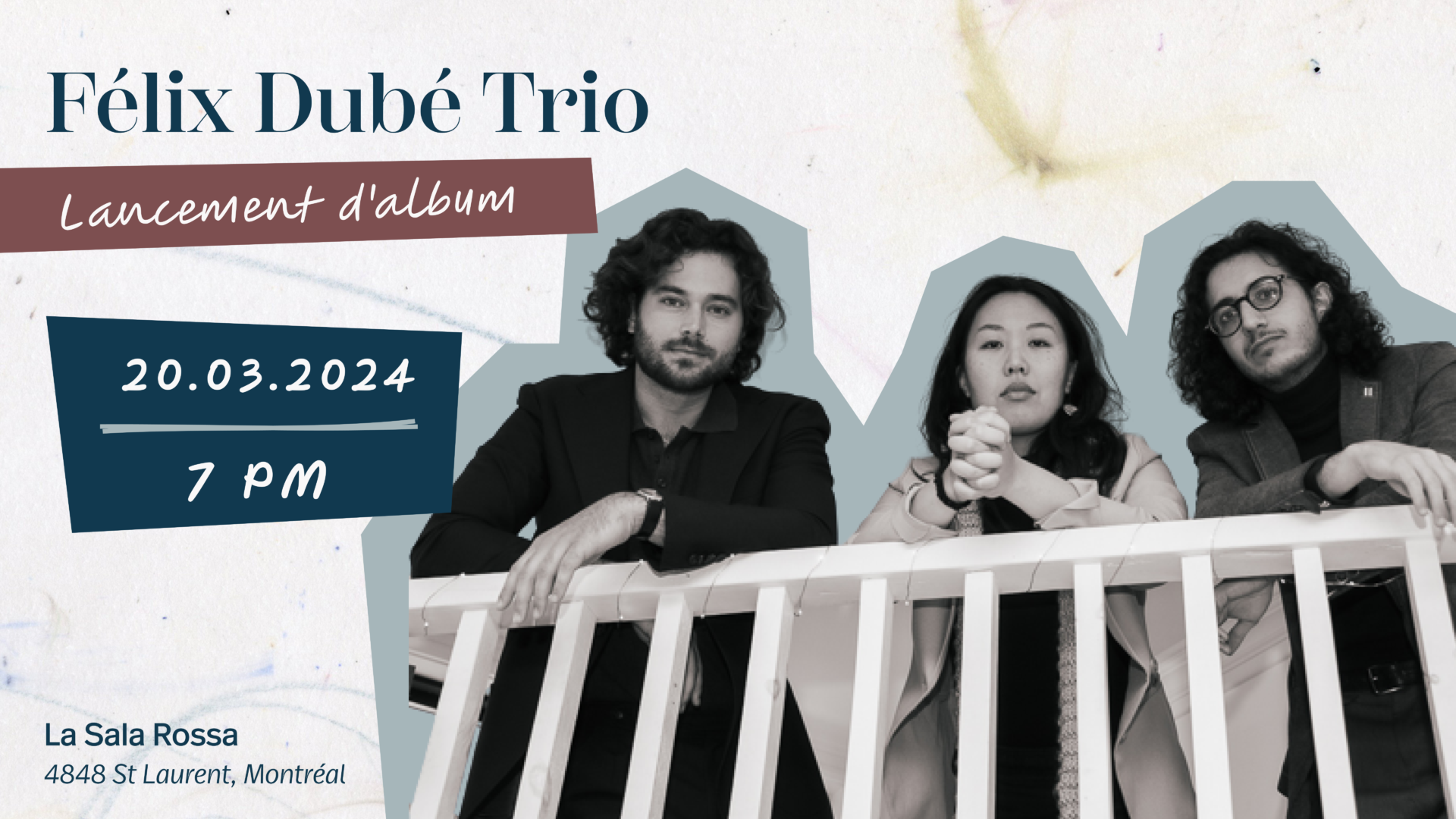 Impermanence - Félix Dubé Trio @ La Sala Rossa le 20 mars 2024